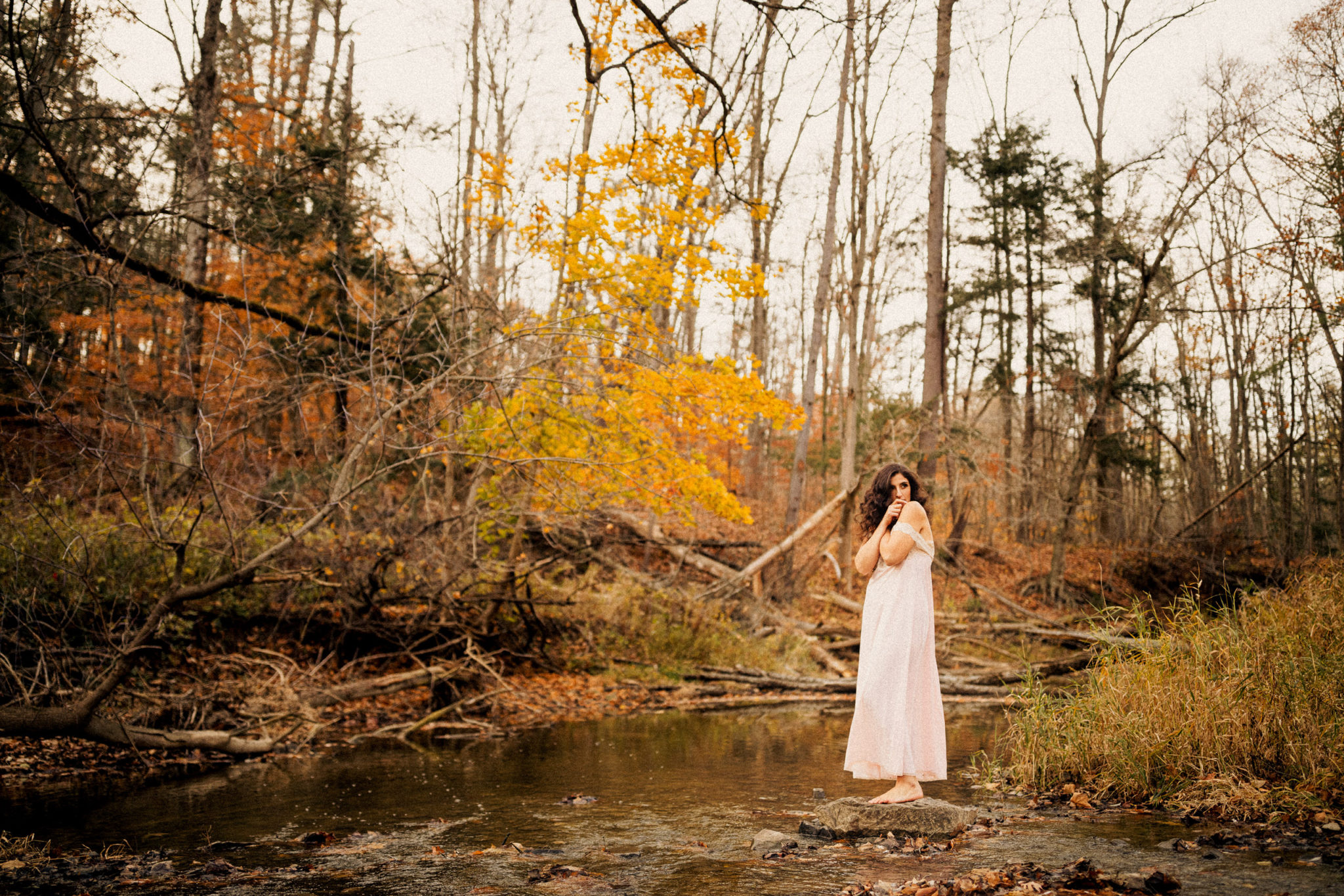 Jiordana | Outdoor Fall Boudoir Session in Niagara | Afterglow