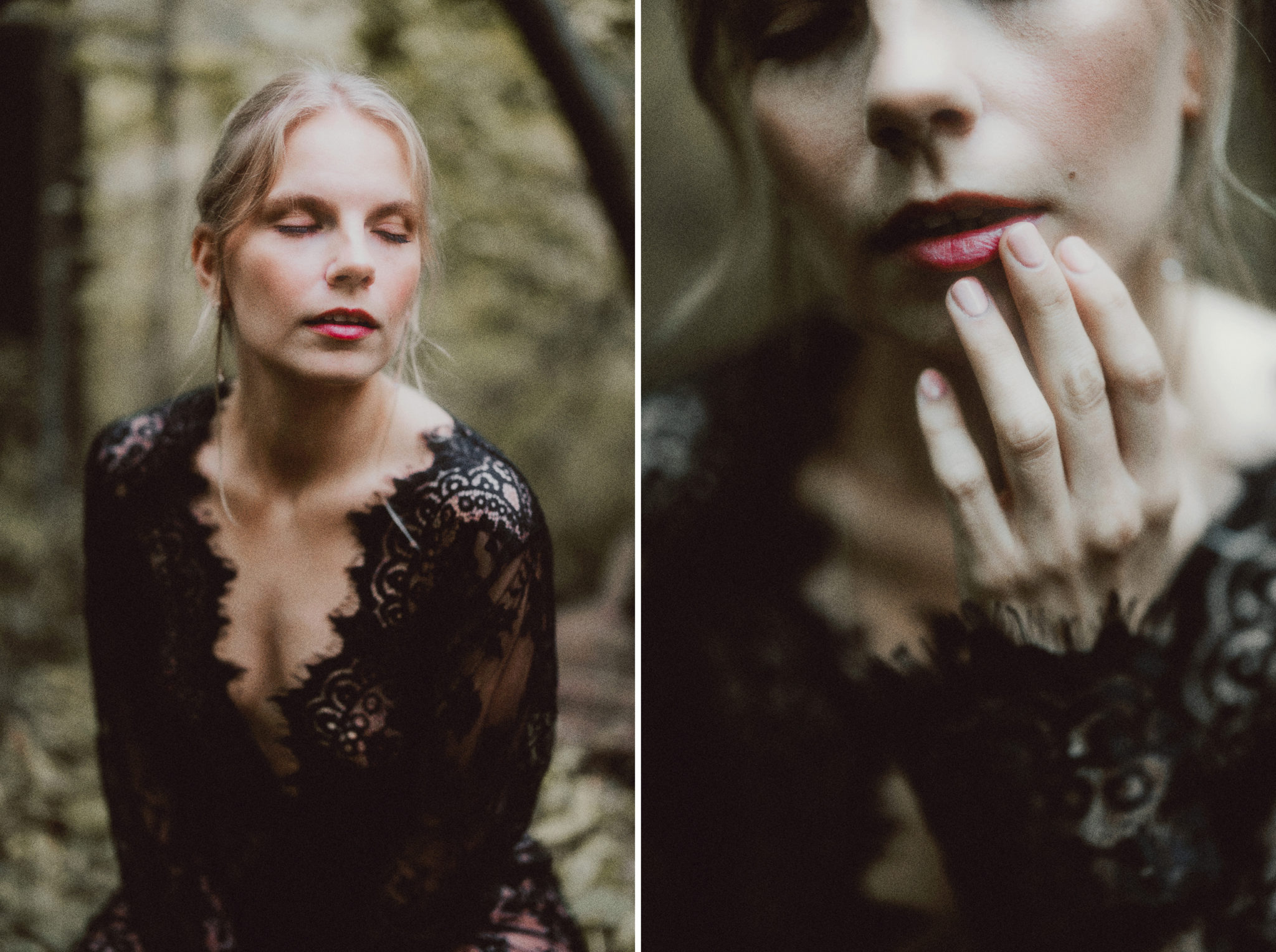 E + F | Couple's Boudoir in the Autumn Forest | Afterglow