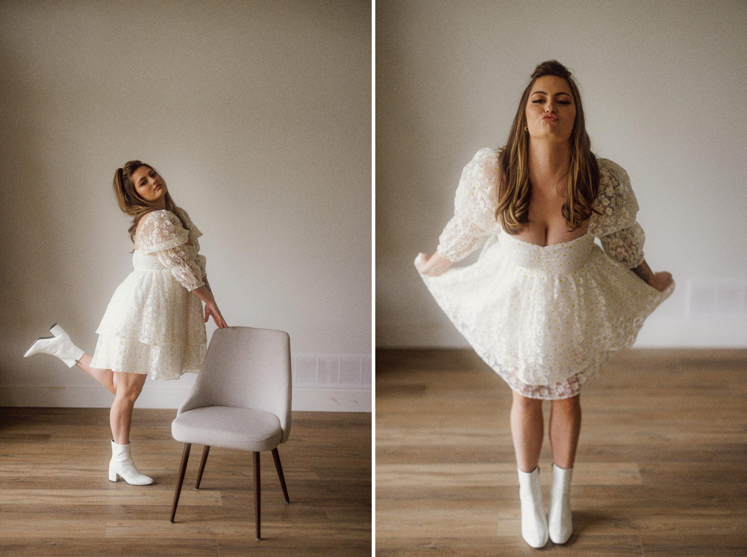 S | 1960s Style Winter Boudoir Session in Niagara | Afterglow