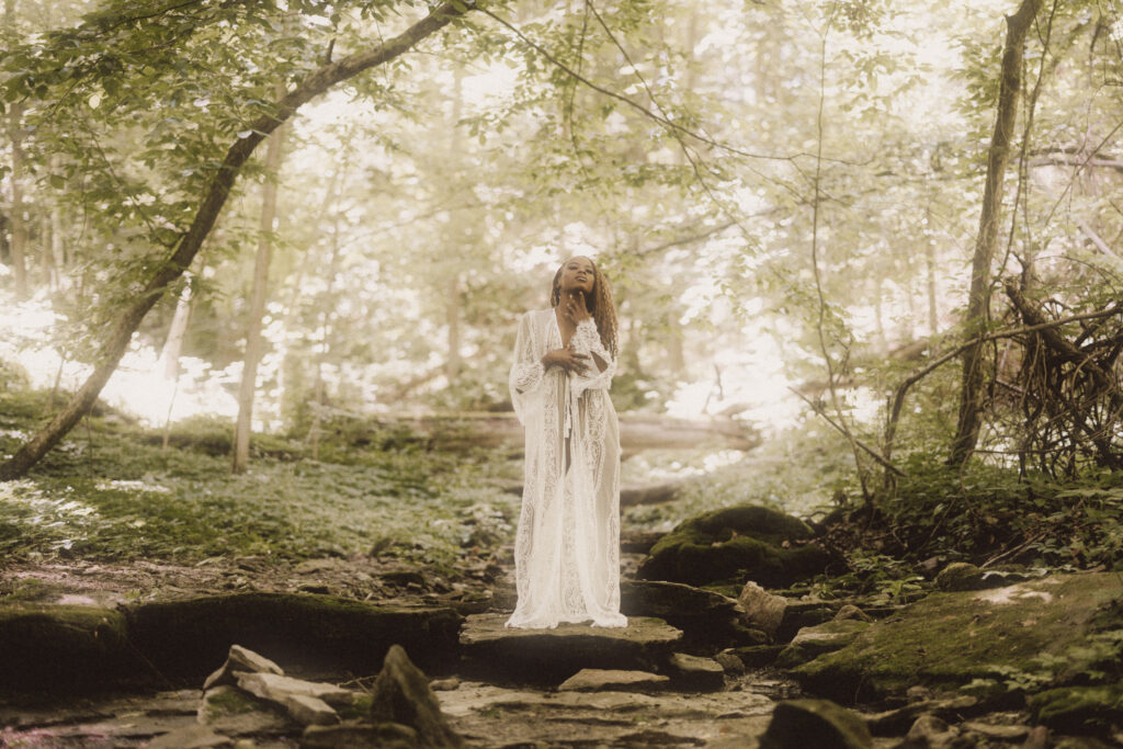 K | Misty Morning Boudoir in the Woods | Afterglow